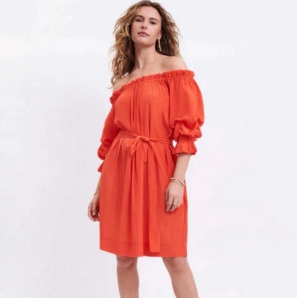 Mersea | Dresses | Nwotmersea Tulum Ruffle Dress In Sunset | Poshmark
